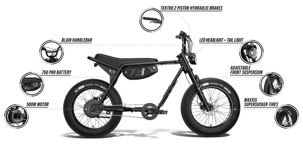 ZX (SE) Legacy Blackout- Super73 Electric Bike - Last Mile SF & Marin