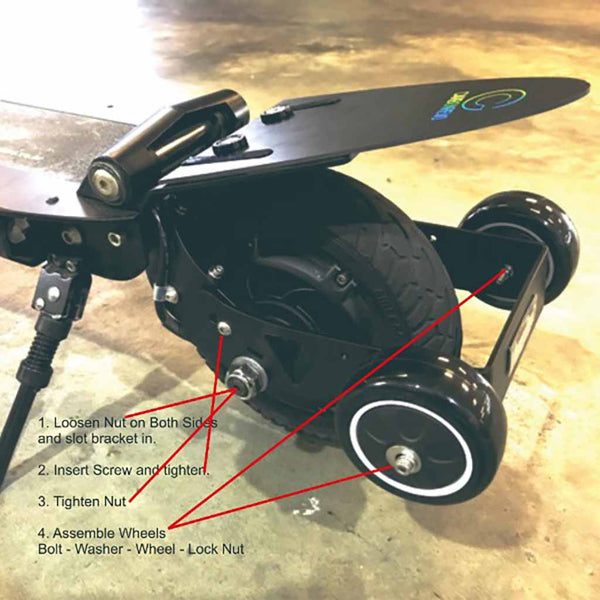 Speedway Mini 4 Pro Rear Mobility Wheel Kit - CarbonRevo - Last Mile SF ...